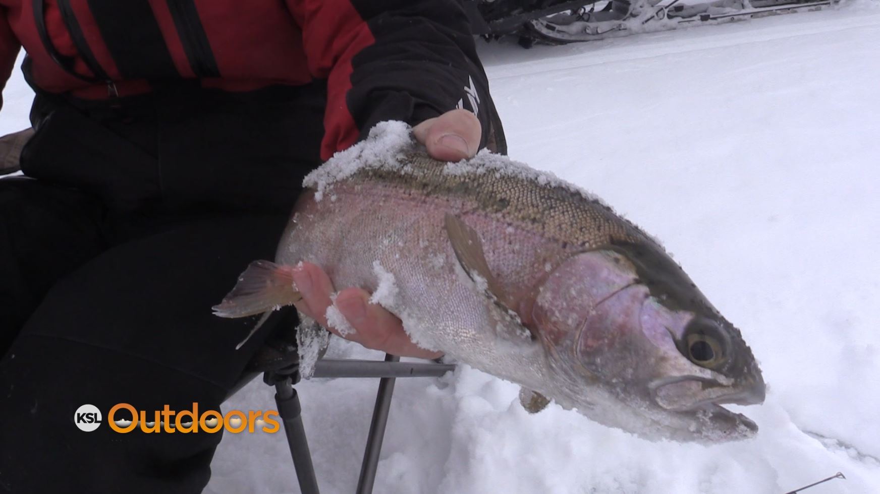 Ice Fishing the Slush Monster at Strawberry Reservoir